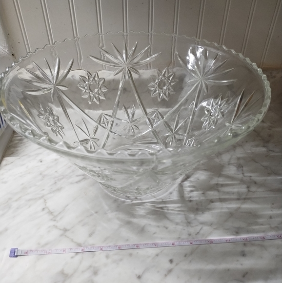 Kitchen | Vintage Anchor Hocking Star Of David Punch Bowl | Poshmark